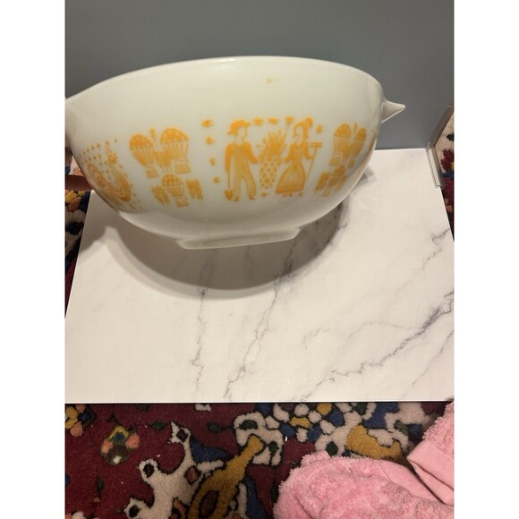 Pyrex | Kitchen | Vintage Pyrex 444 Pumpkin Orange Amish Butterprint ...